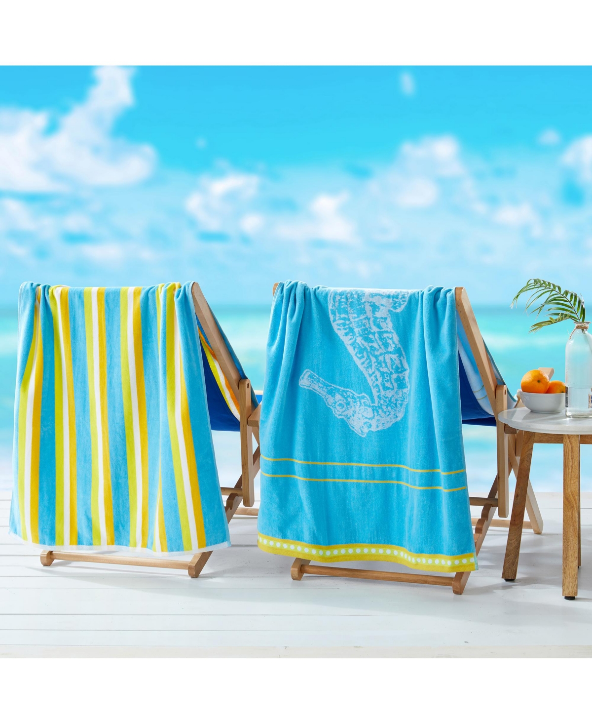 Click here for Linery & Co. 100 Cotton Jacquard 2 Pack Summer Bea... prices