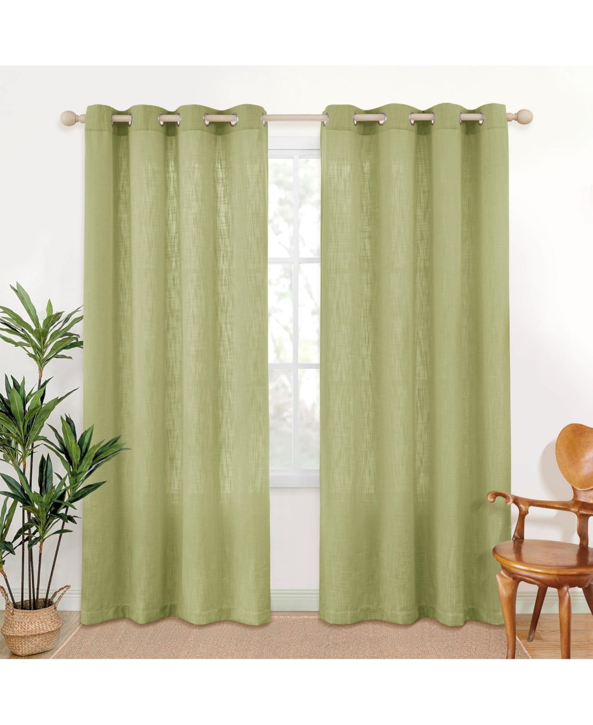 Click here for Linen Blend Privacy and Light Filtering Texture Gr... prices
