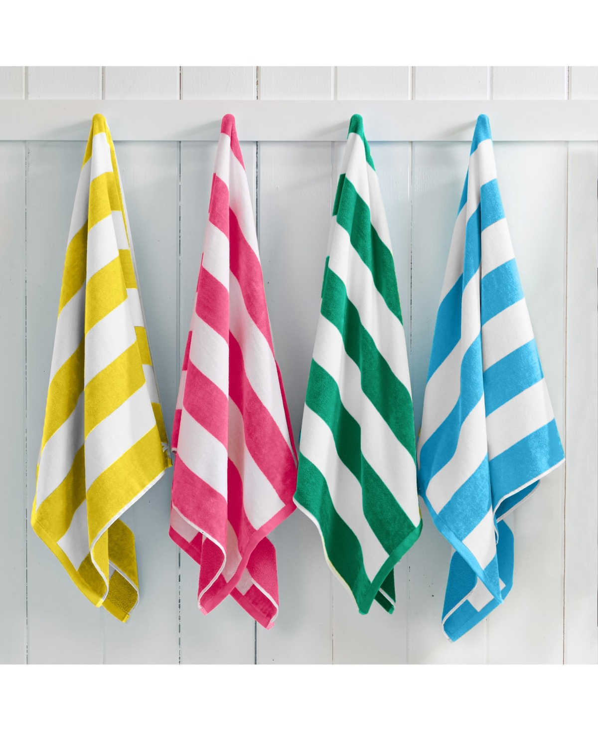 Click here for Linery & Co. Cotton Cabana Beach Towel  4 Pack - 3... prices