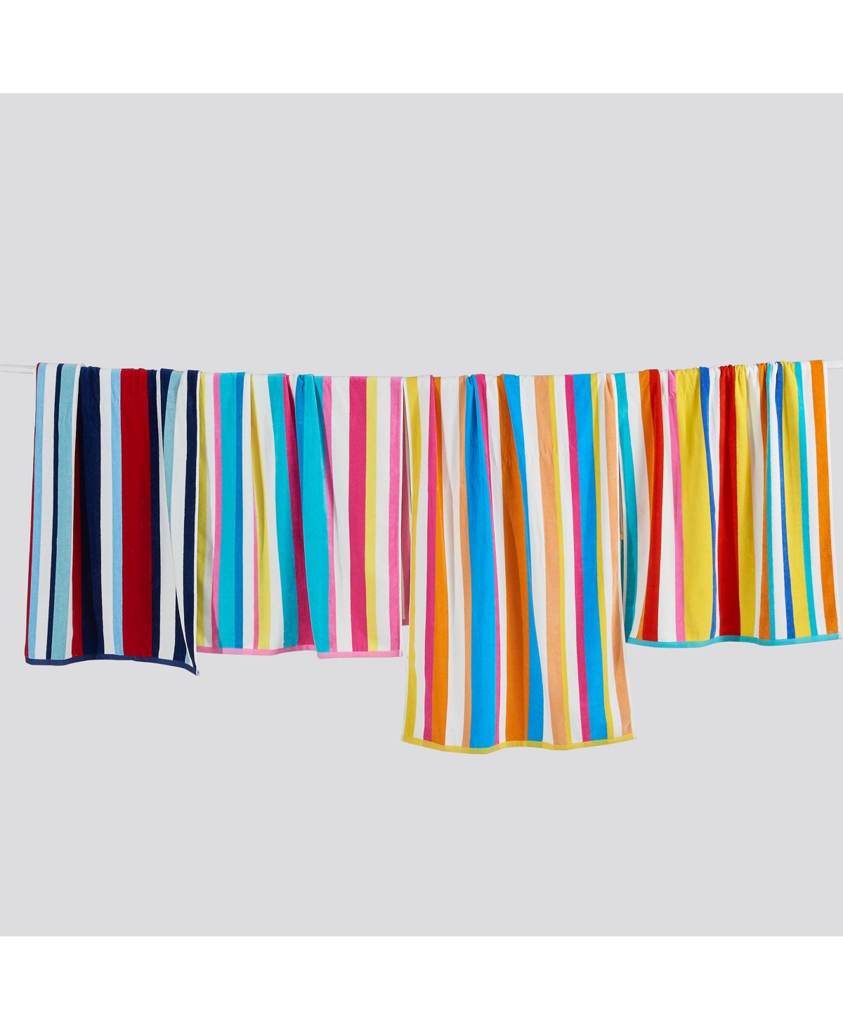 Click here for Linery & Co. Cotton Cabana Beach Towel  4 Pack - 3... prices