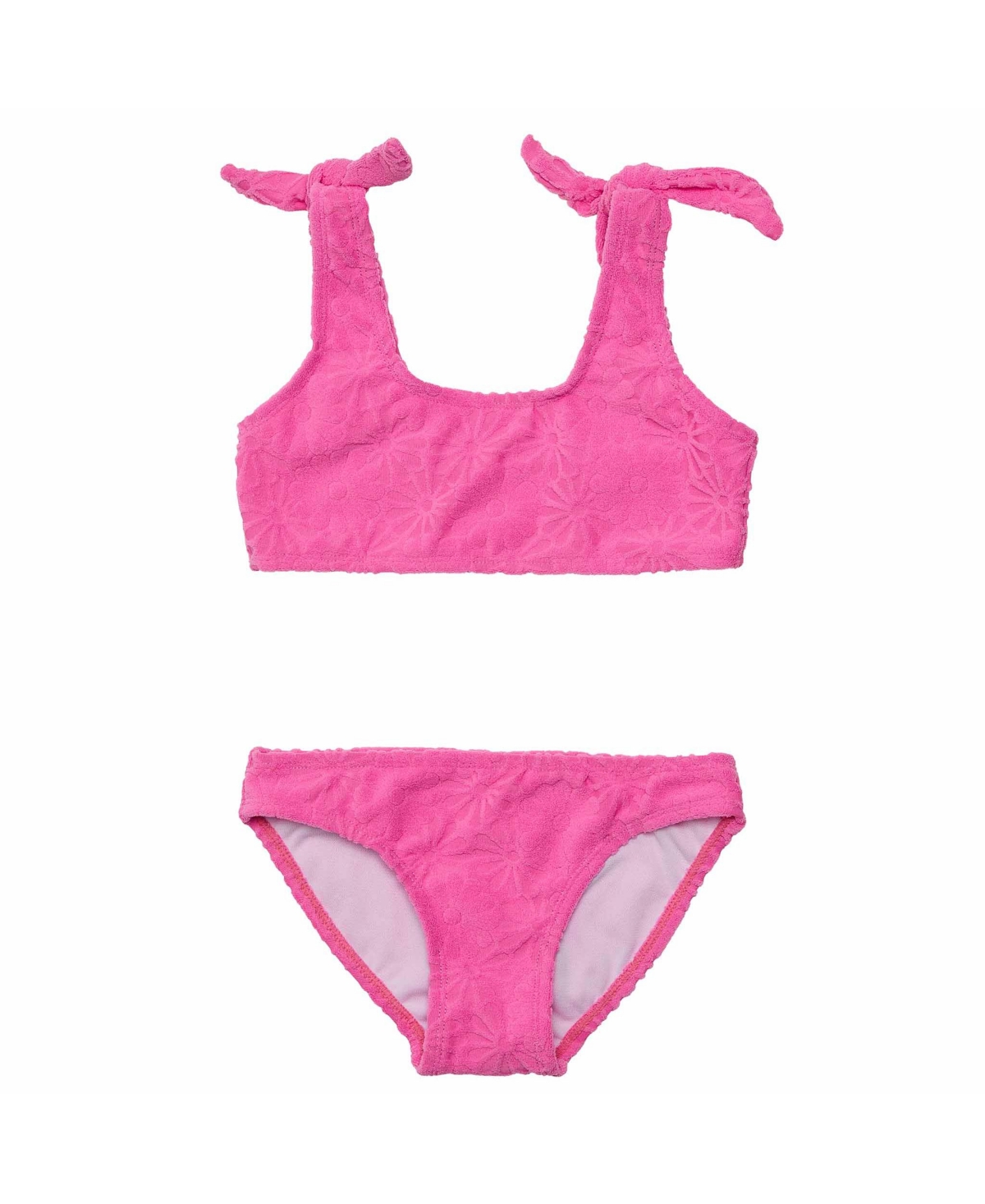 Click here for Snapper Rock Little Girls Bubblegum Bloom Crop Bik... prices