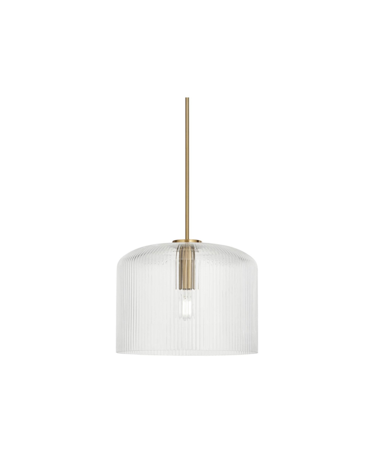 Click here for Possini Euro Lallie 18 Wide Warm Brass Ribbed Glas... prices