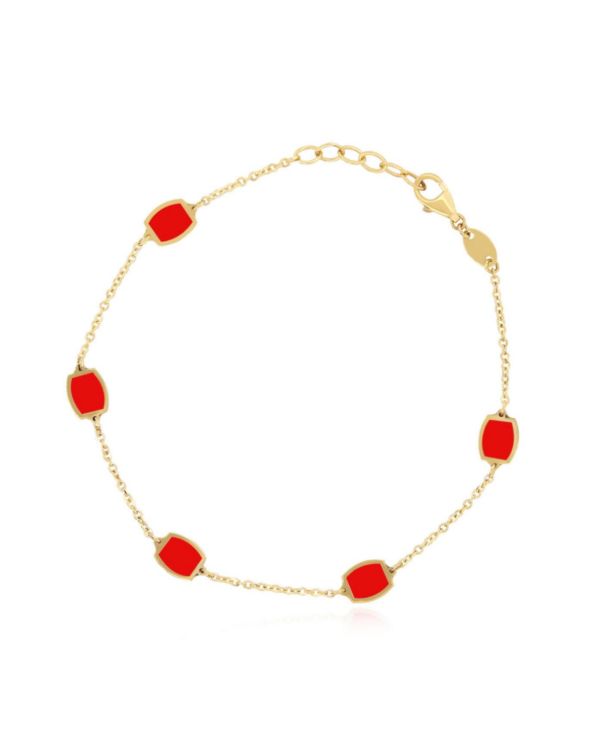 Click here for The Lovery Coral Icon Bracelet 14K Gold - Coral prices