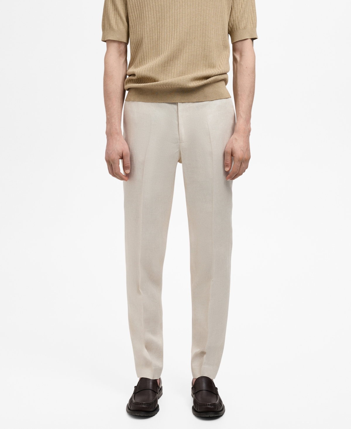 Click here for Mango Mens Super Slim-Fit Tailored Trouser Pants -... prices