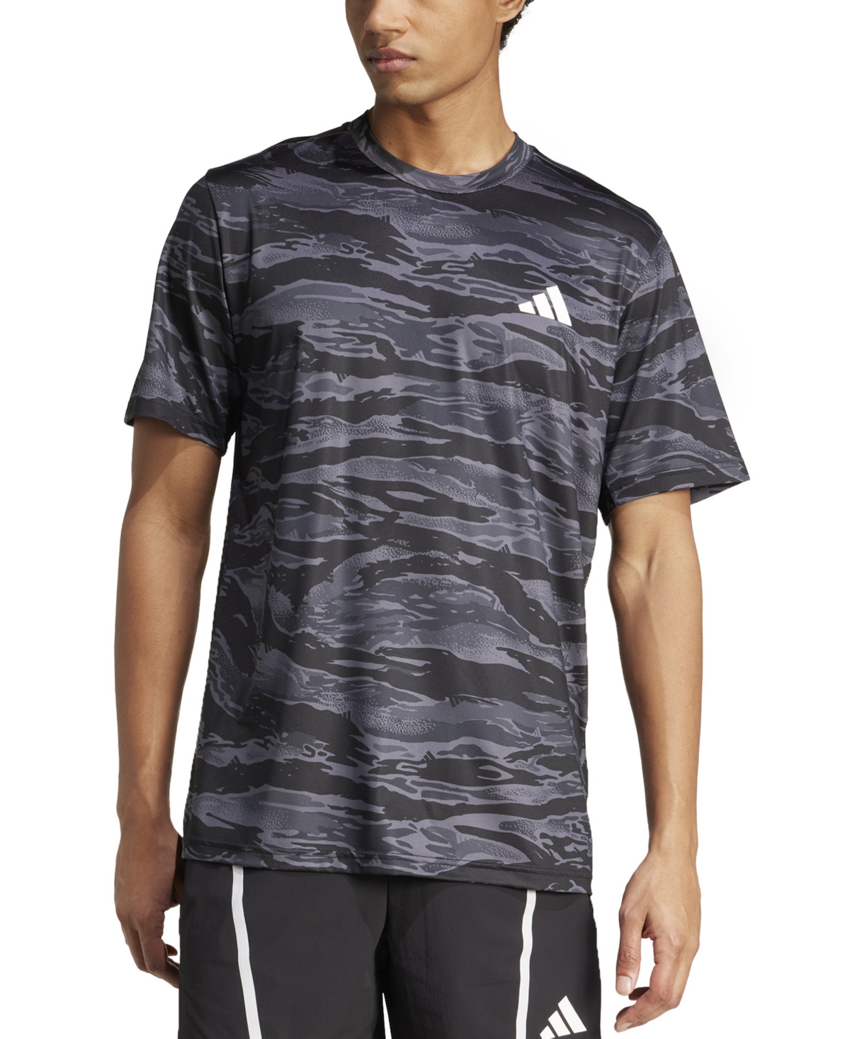 Click here for adidas Mens Logo Camo T-Shirt - Black/gref prices