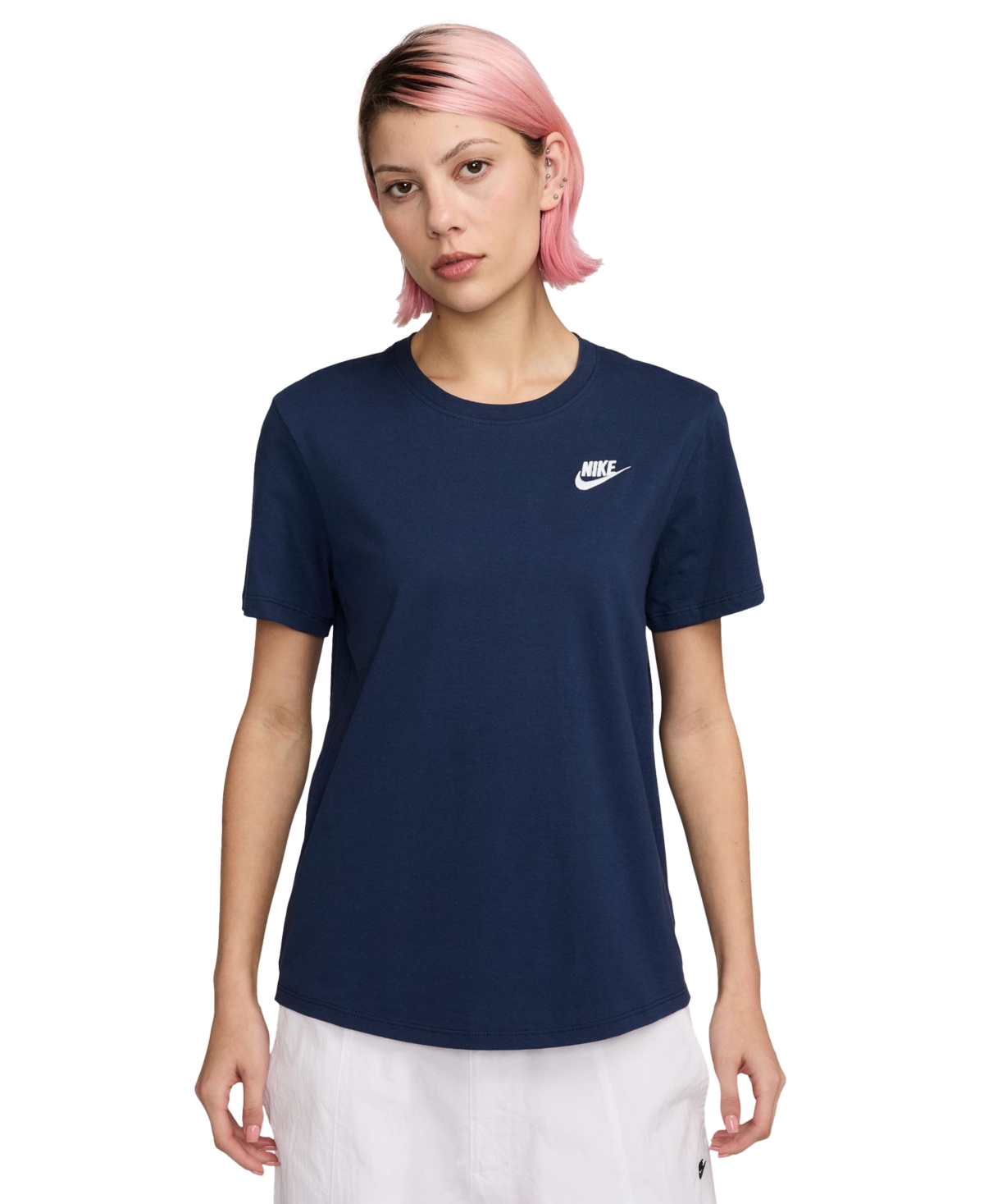 Click here for Nike Womens Sportswear Club Essentials T-Shirt - M... prices