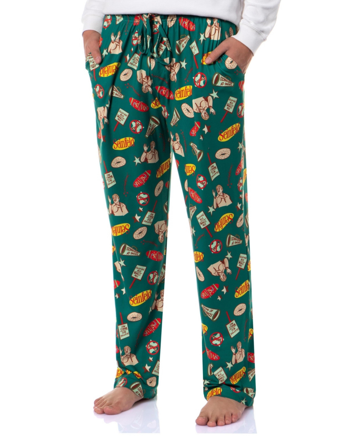 Click here for Seinfeld Mens Christmas Tossed Print Sleep Pajama... prices