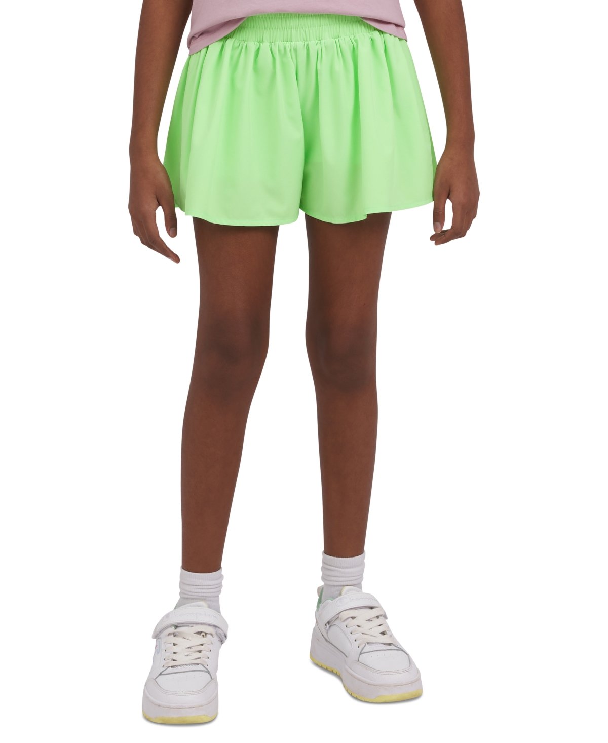 Click here for Champion Big Girls Woven Pull-On Shorts - Green prices