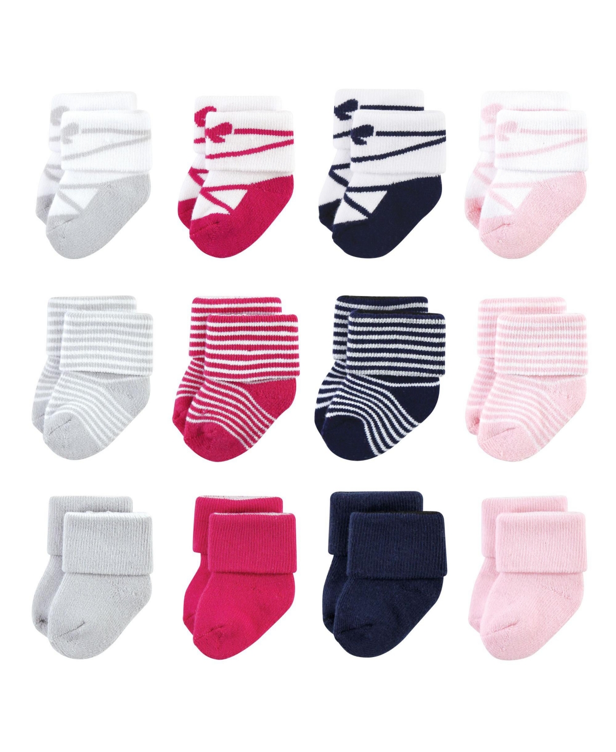 Click here for Luvable Friends Baby Girls Cotton Terry Socks Bund... prices
