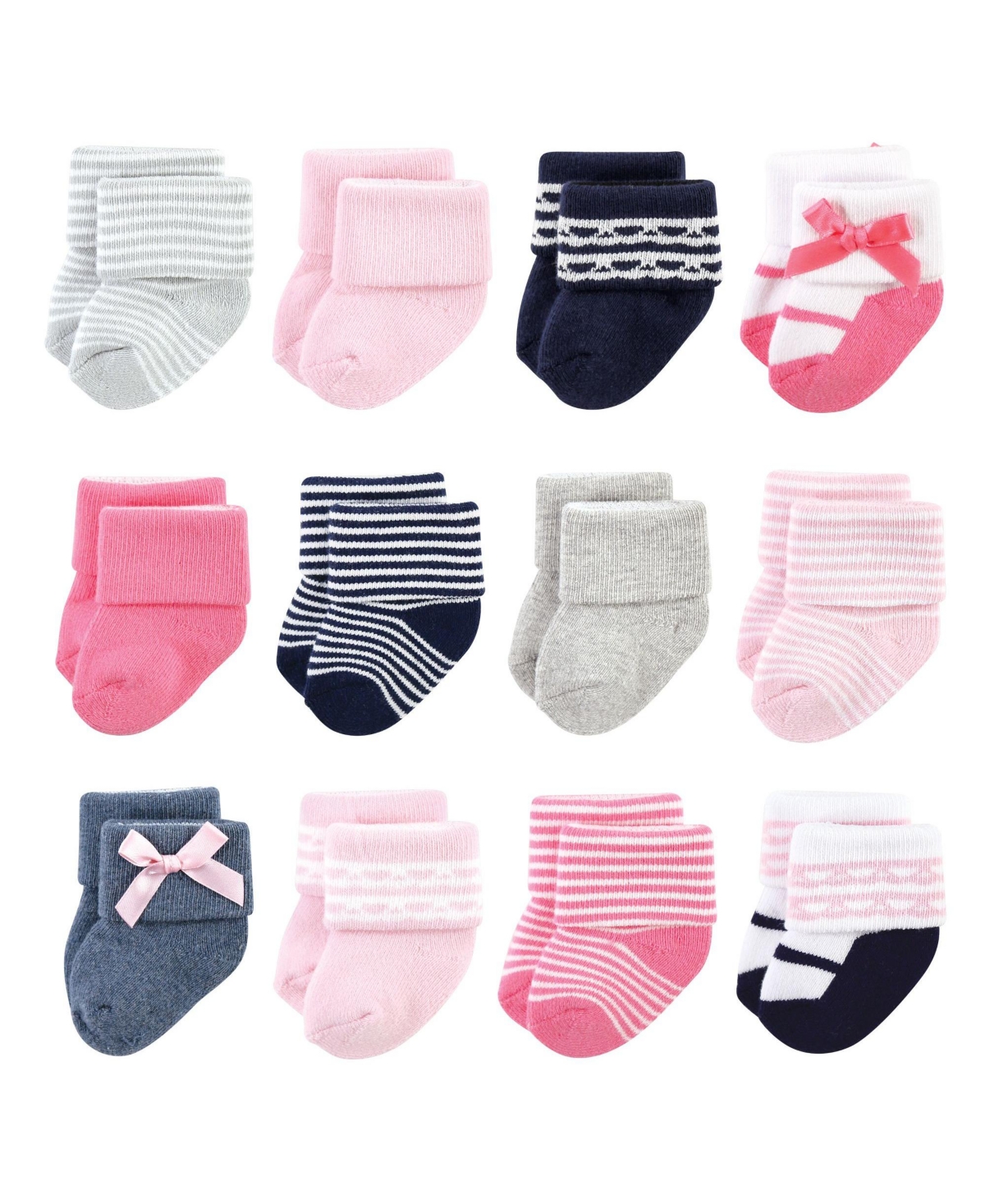 Click here for Luvable Friends Baby Girls Cotton Terry Socks Bund... prices