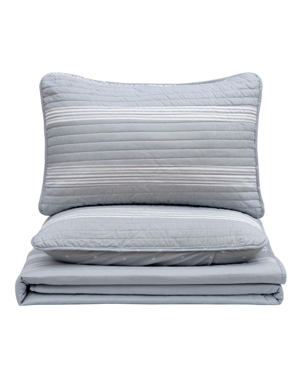 Click here for Linery & Co. Curtain Stripe Microfiber Quilt Set W... prices