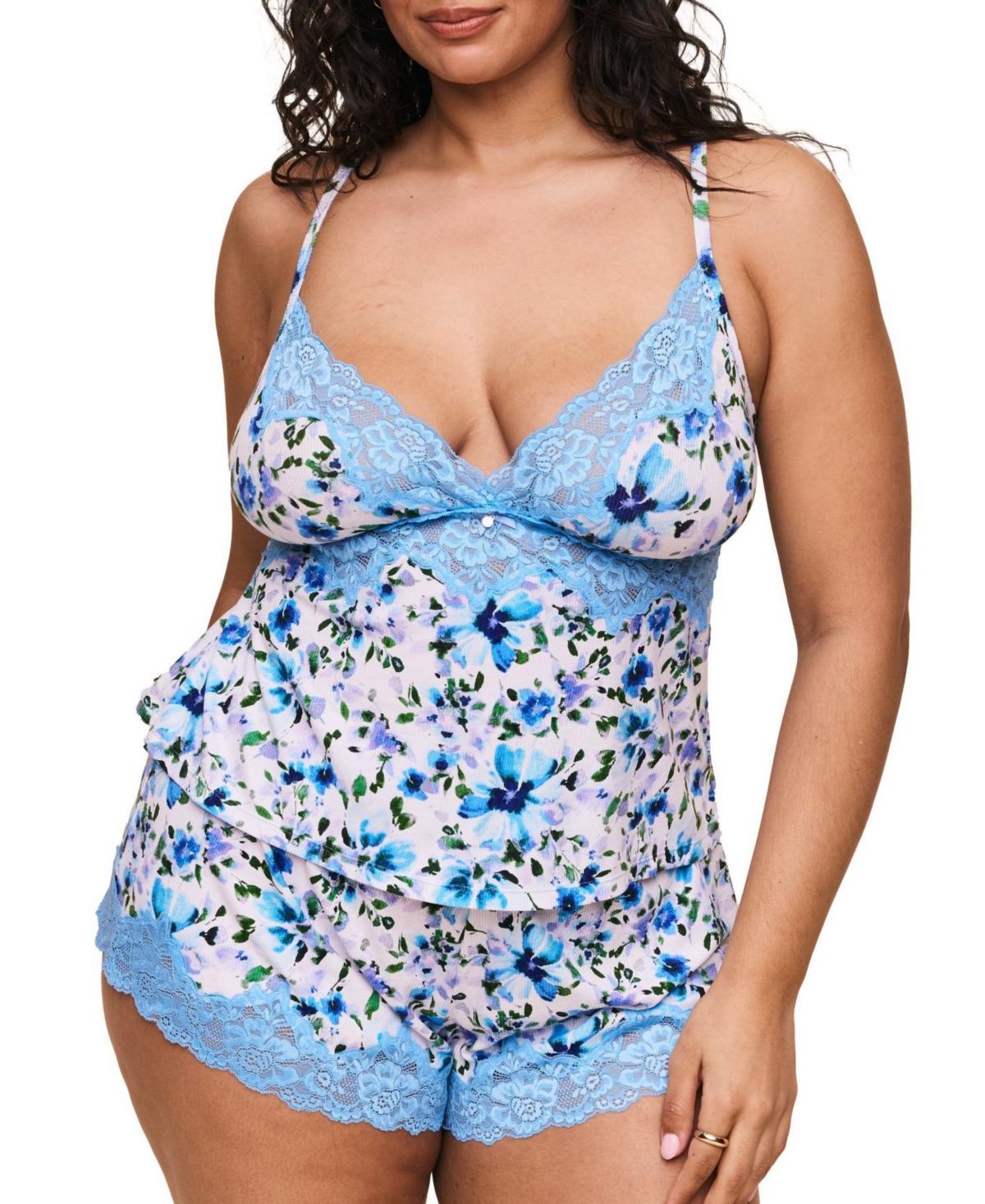 Click here for Adore Me Plus Size Lora Pajama Cami & Shorts Set -... prices