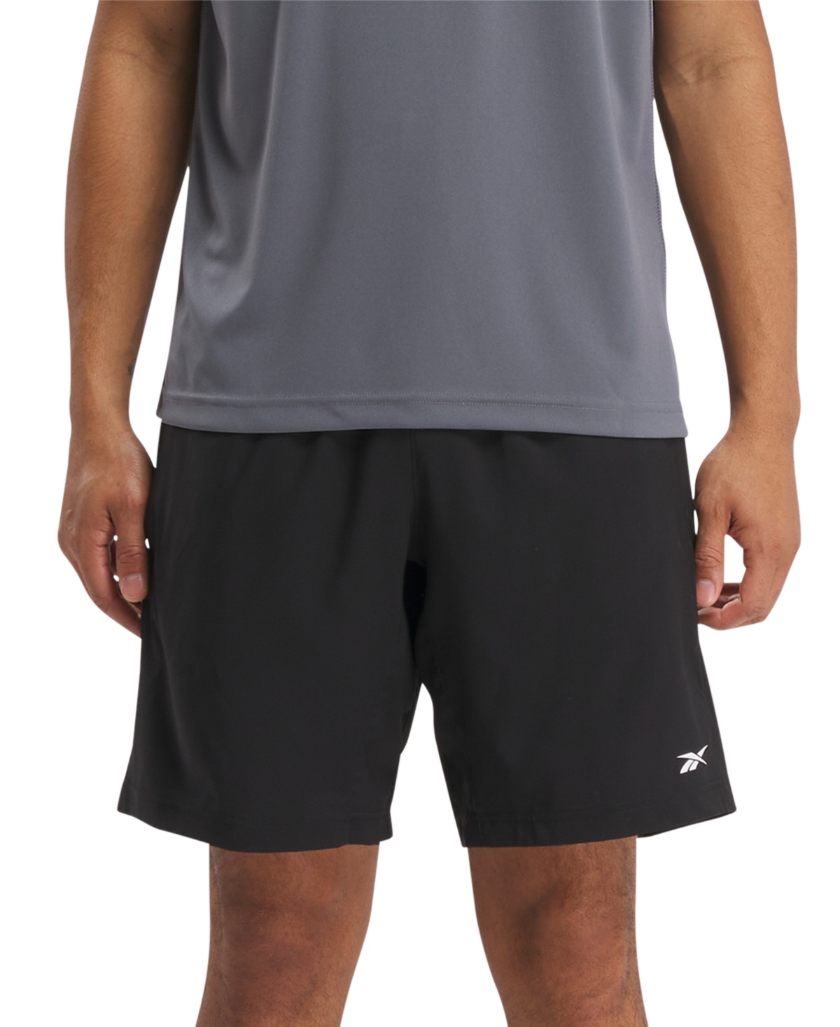 Click here for Reebok Mens Regular-Fit 9 Training Shorts - Black prices