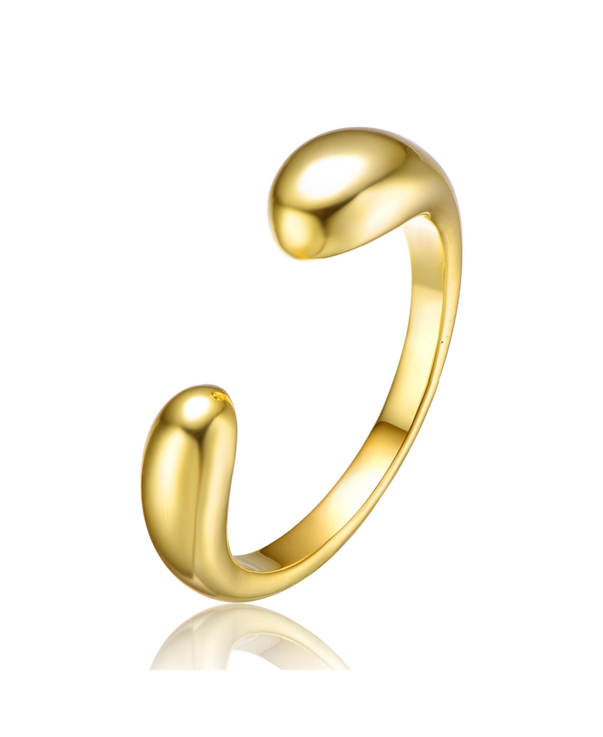 Click here for 14K Gold Plated Modern Open Ring - Gold prices
