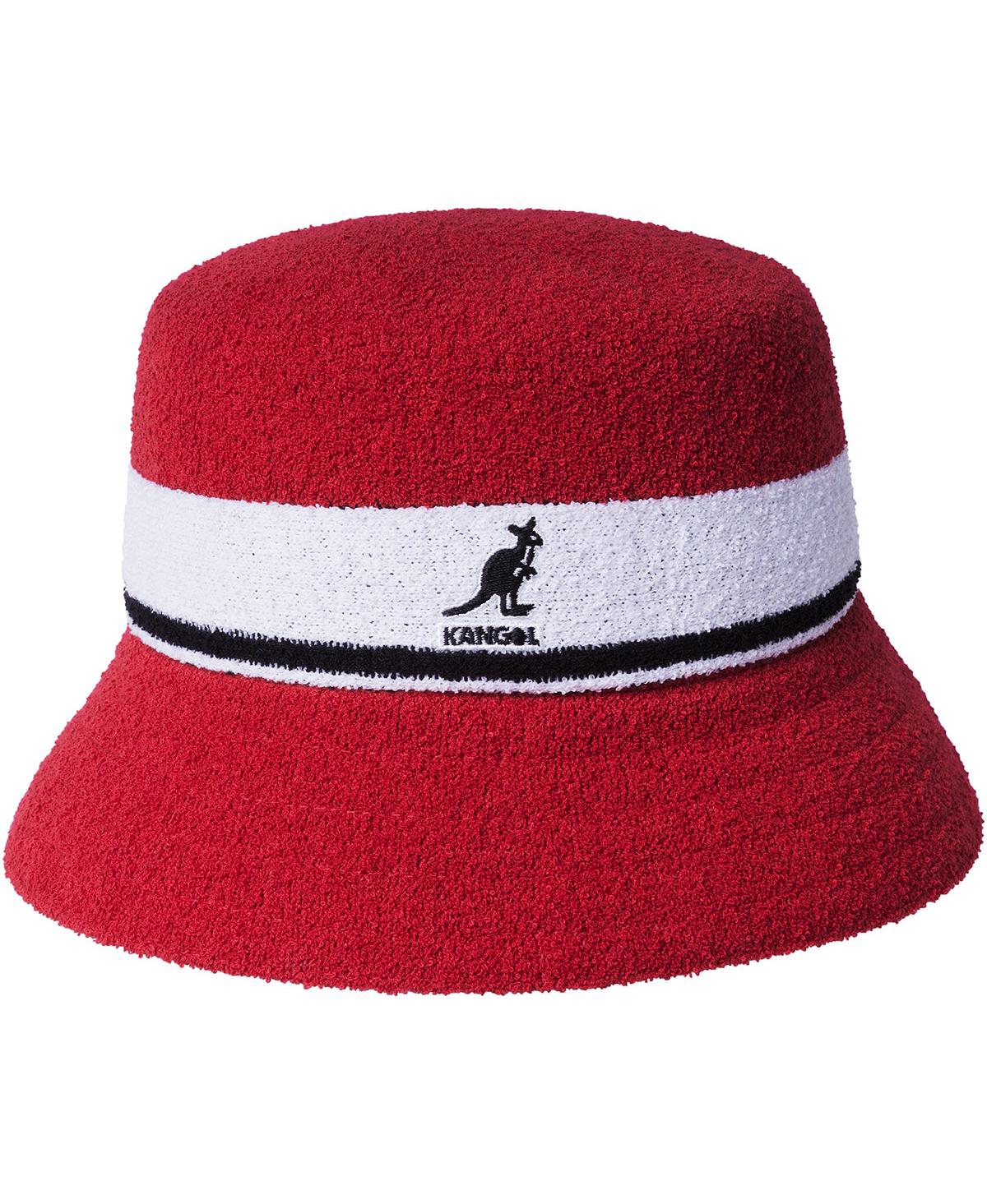 Click here for Kangol Mens Bermuda Stripe Bucket Bucket Hat - Sca... prices