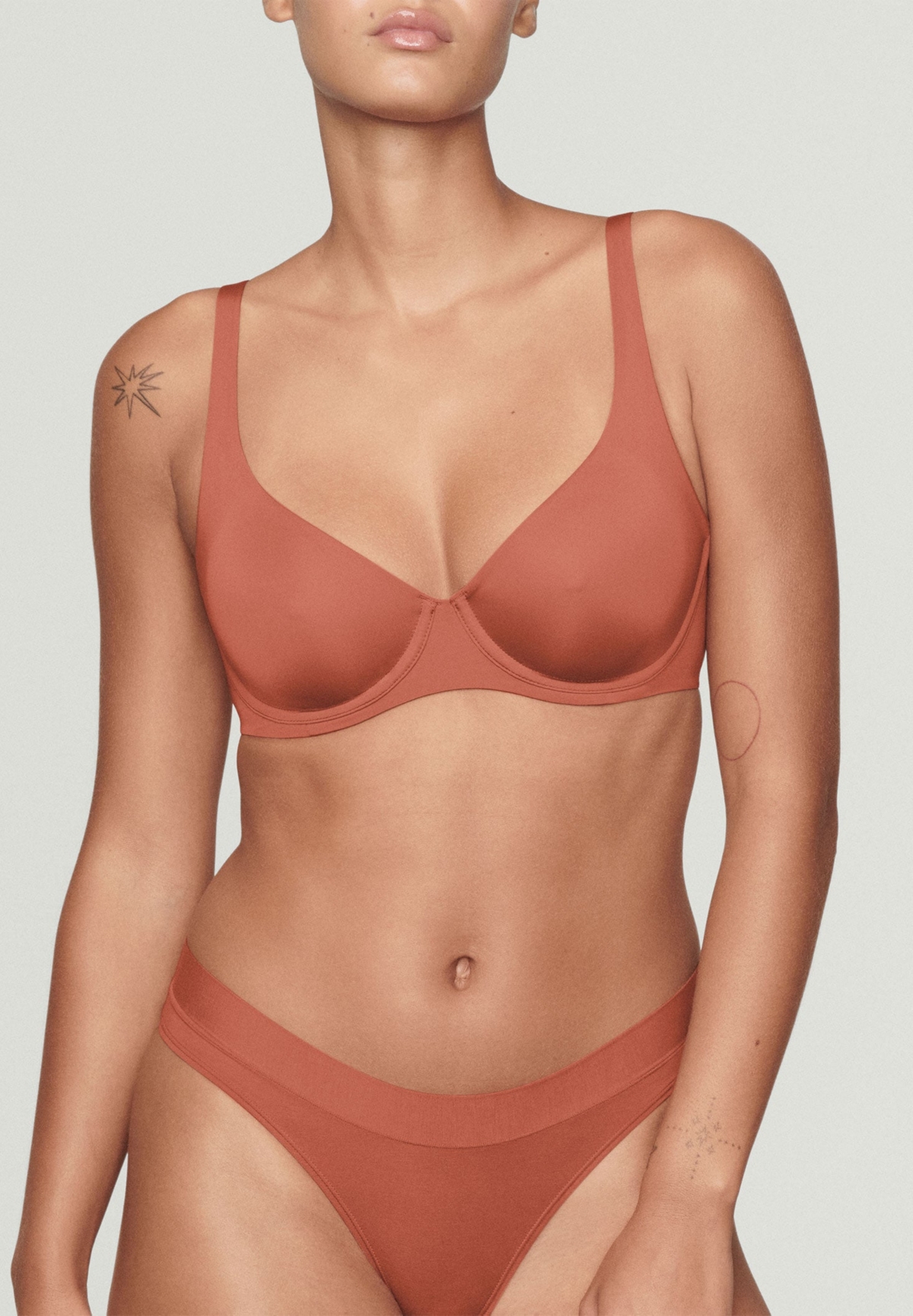 Click here for Cuup Womens The Scoop - Micro Bra - Clay prices
