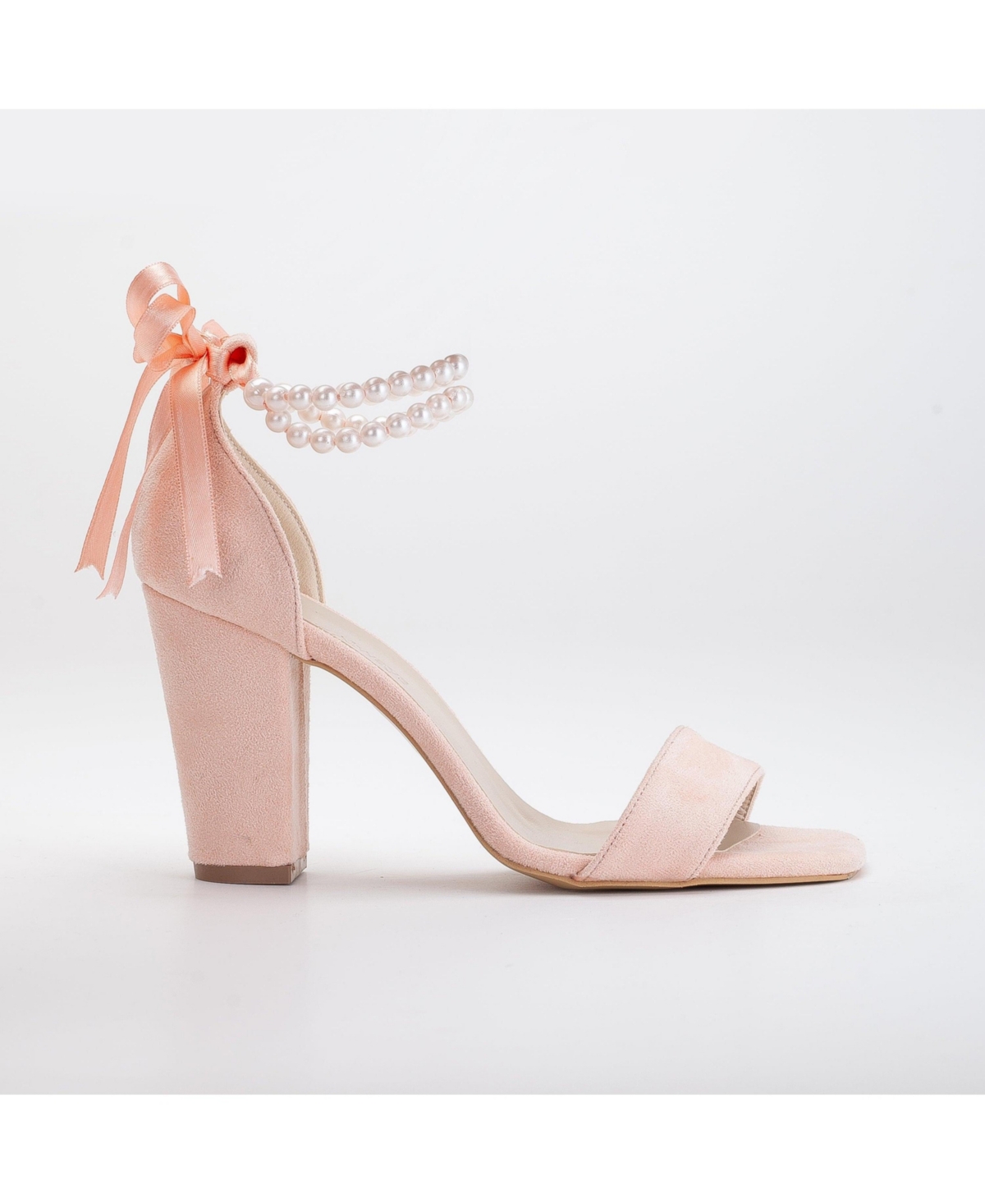 Click here for Melissa Block Heels Sandals with Pearls - Coral su... prices