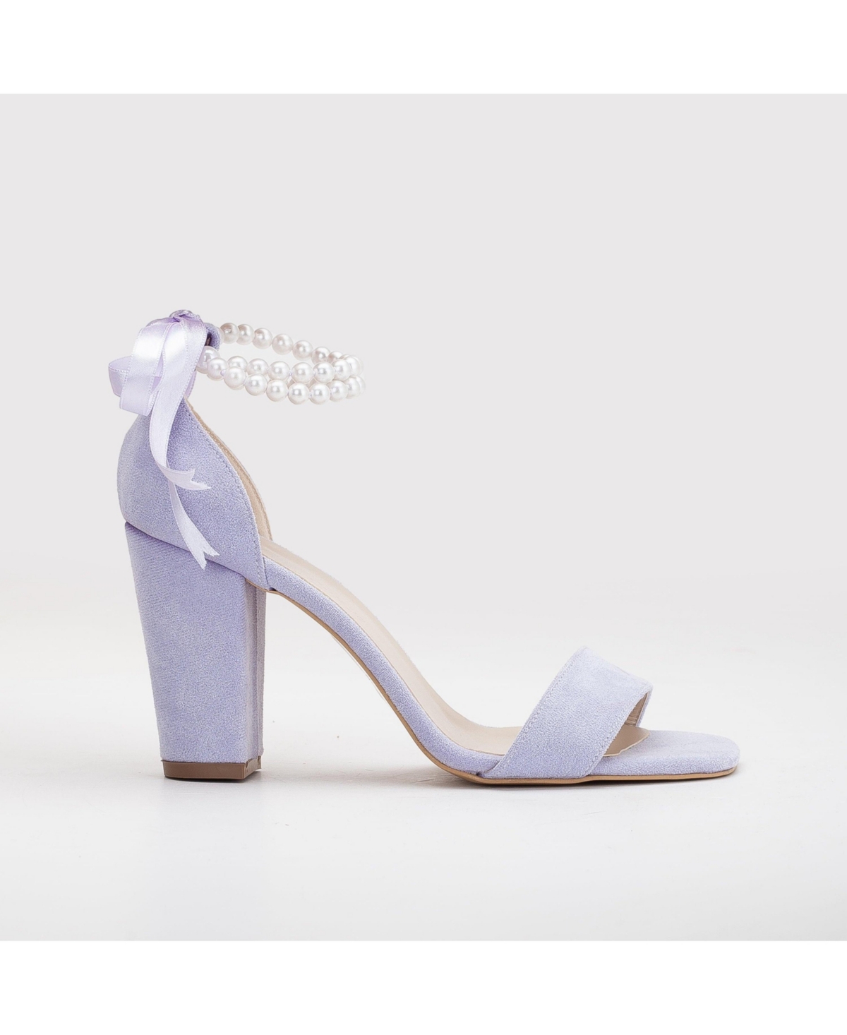 Click here for Melissa Block Heels Sandals with Pearls - Lilac su... prices