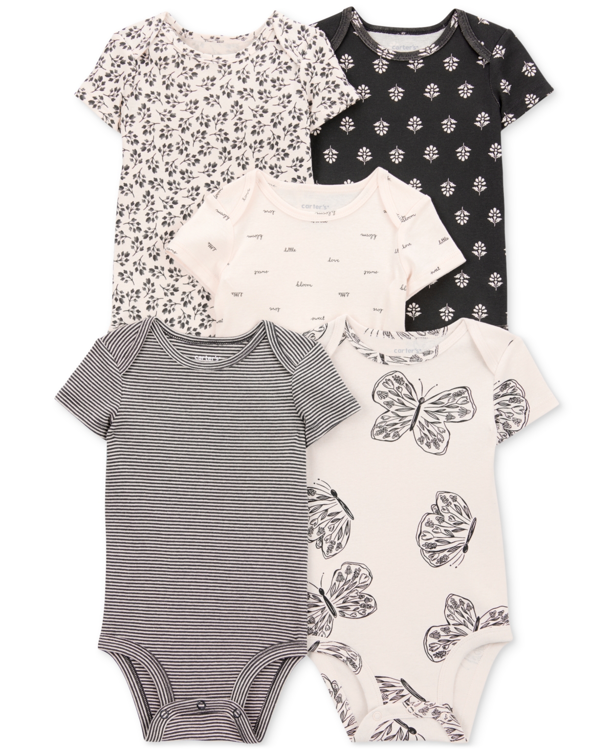 Click here for Carters Baby Girls Striped Butterfly Short-Sleeve... prices