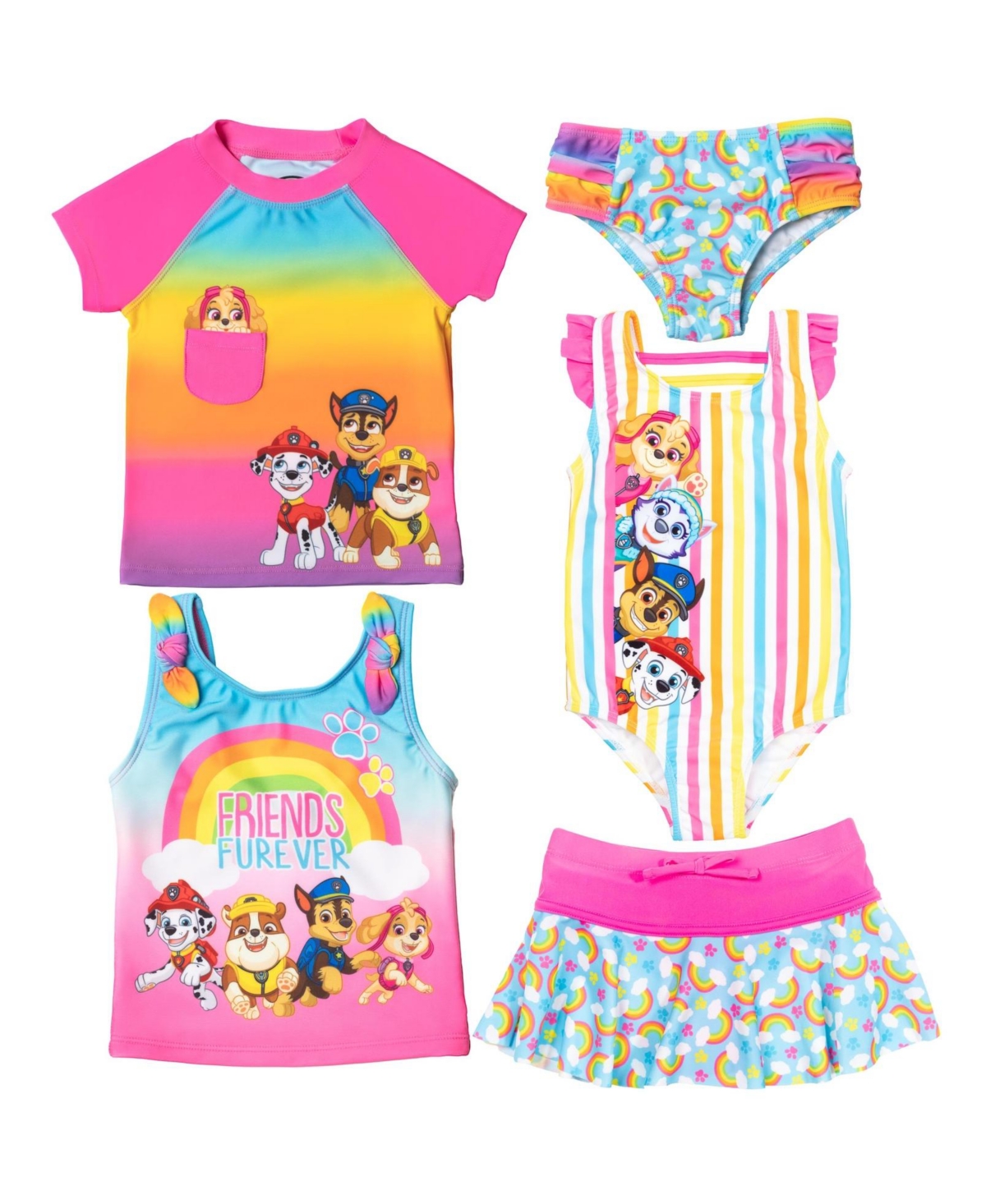 Click here for Paw Patrol Girls One Piece Bathing Suit Rash Guard... prices