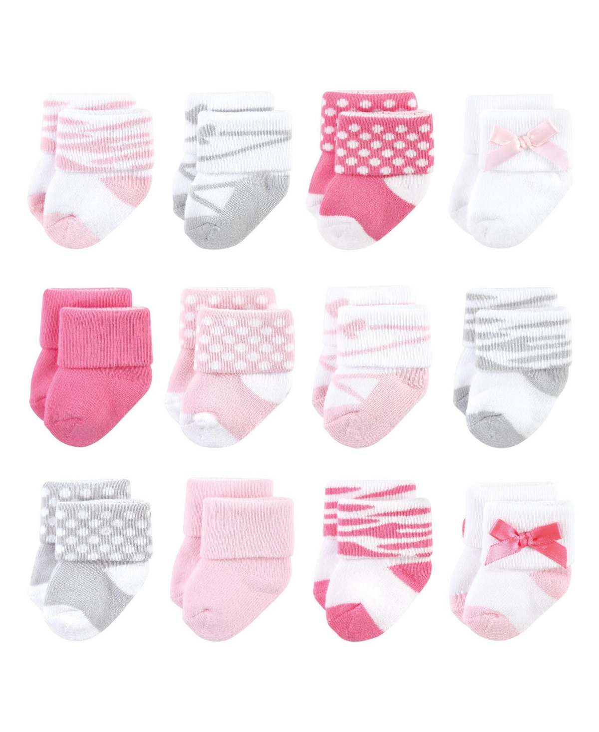 Click here for Luvable Friends Baby Girls Cotton Terry Socks Bund... prices