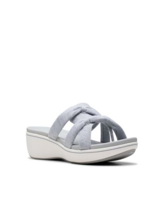 Clarks Cloudsteppers Breeze Rae Cam Slip-On Flat Sandals - Macy's