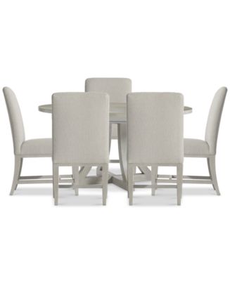 Cornelia 6-Pc. Dining Set (Round Table & 5 Side Chairs) - Macy's