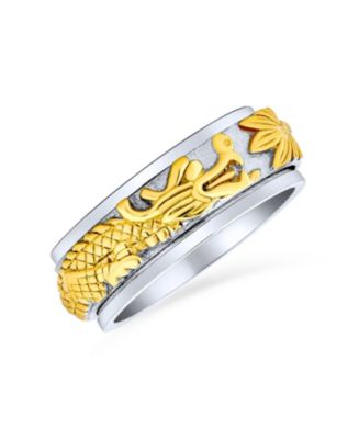 Bling Jewelry Two Tone Overlay Gold Silver Tones Titanium Steel Exotic ...