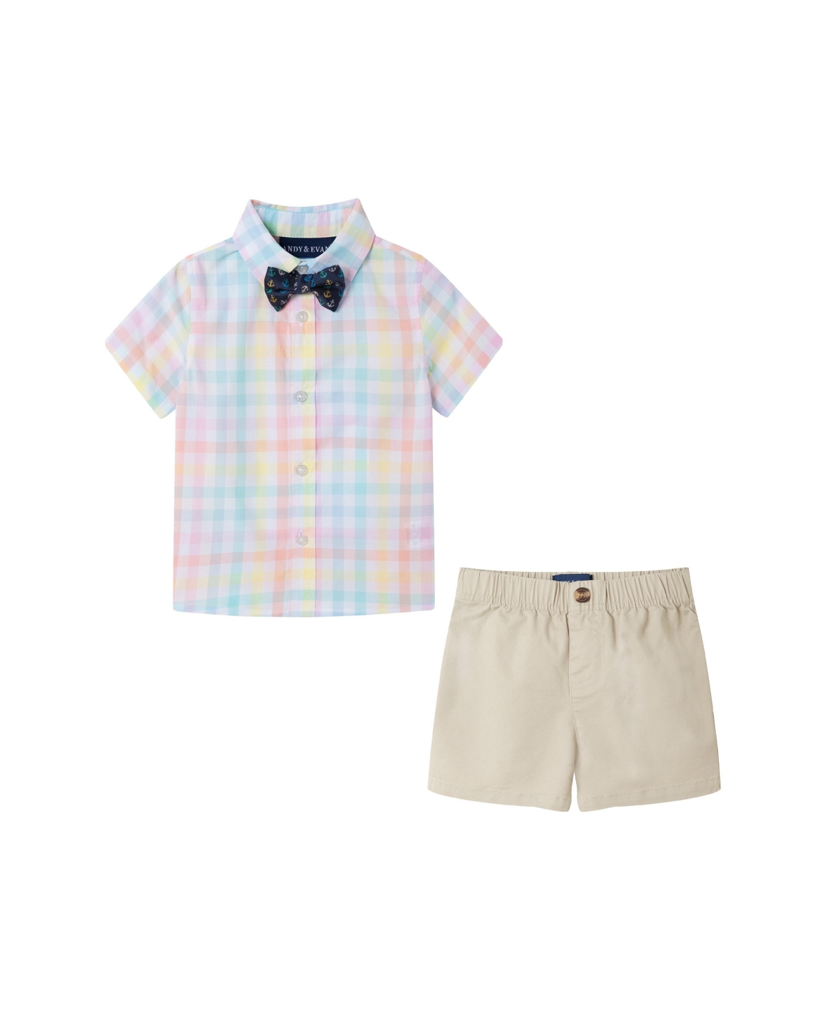 Click here for Andy & Evan Baby Boys Plaid Suspender Set - Yellow... prices