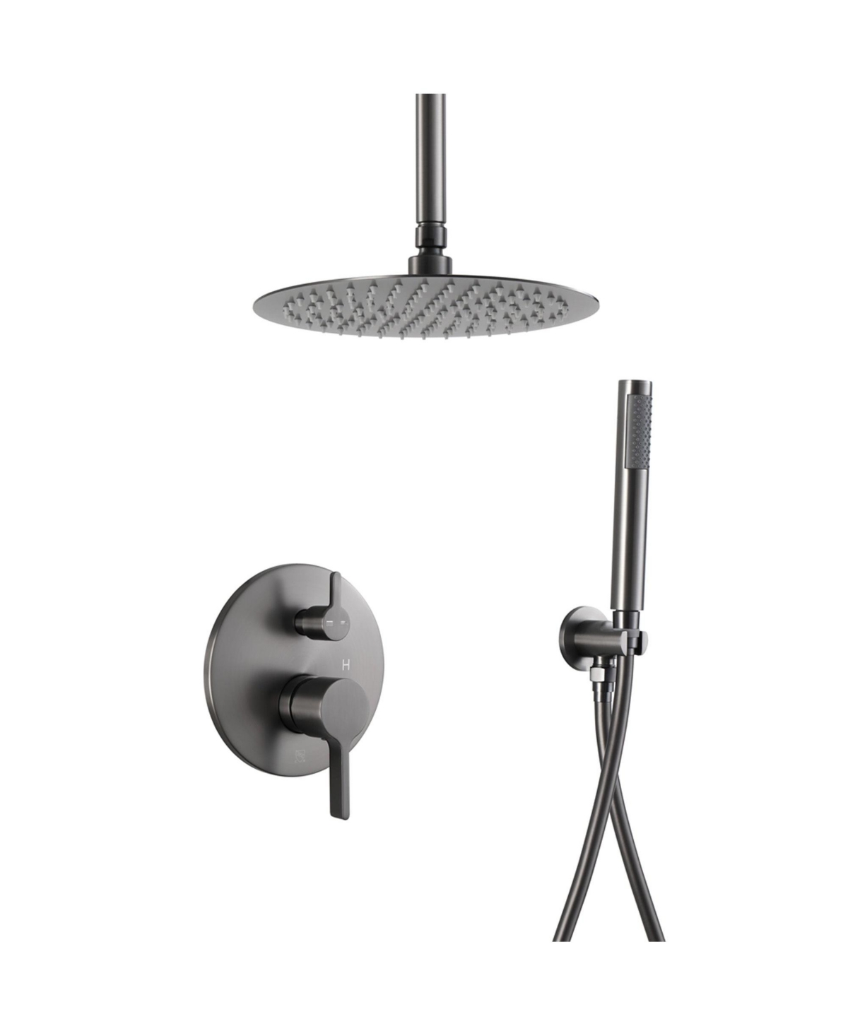 Click here for 10 Inch Round Bathroom Shower Set - Grey prices