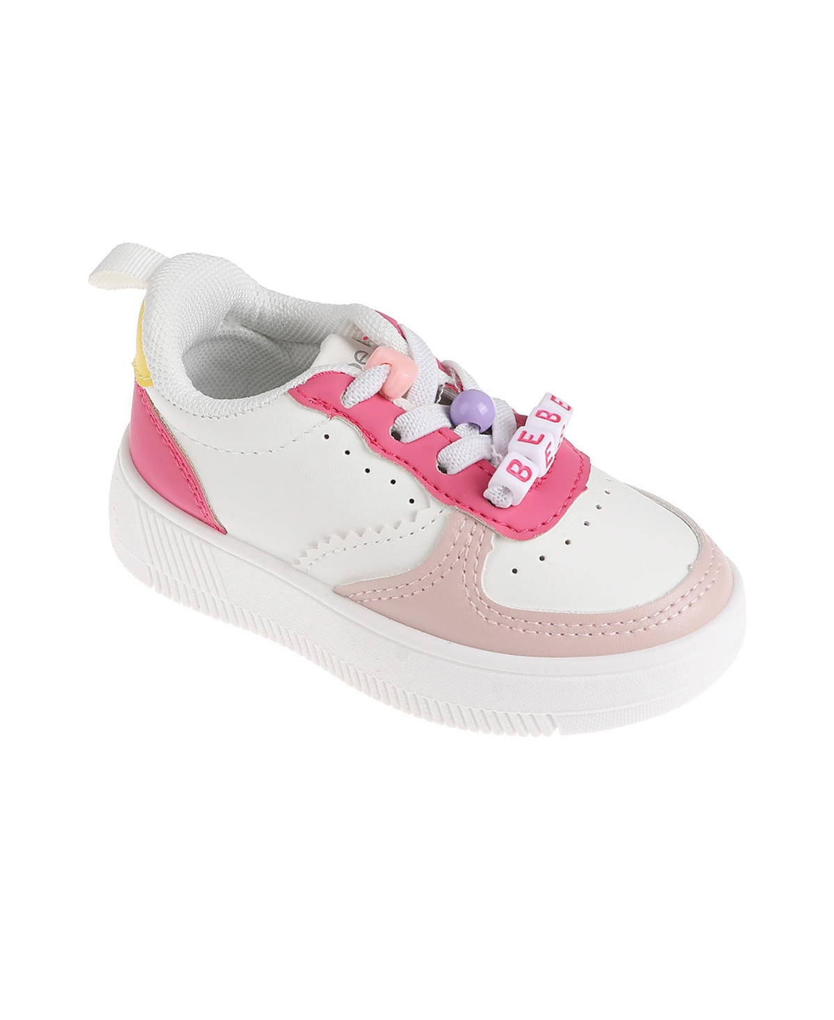 Click here for Bebe Toddler Girls Lace Charms Sneakers - Pink mul... prices