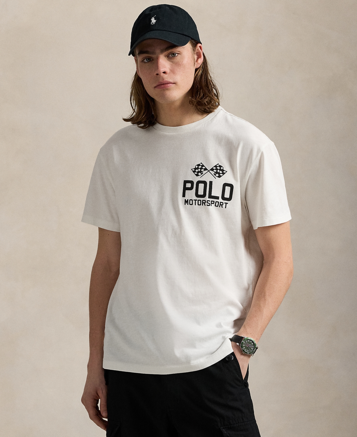 Click here for Polo Ralph Lauren Mens Classic-Fit Slub Jersey Gra... prices