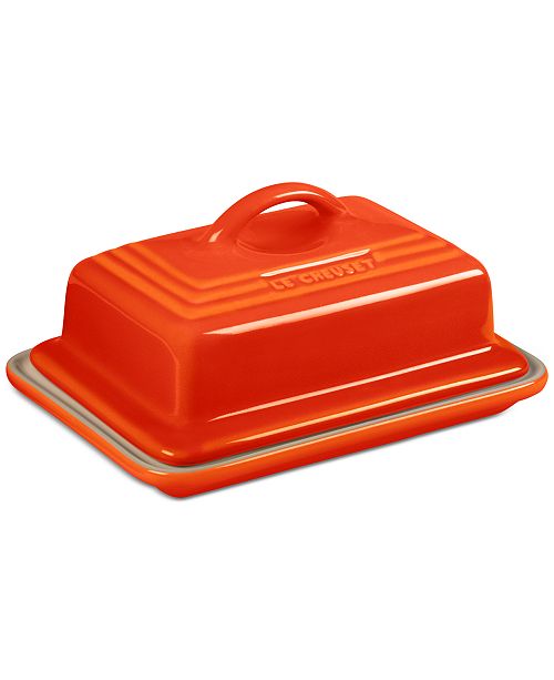 Le Creuset Stoneware 2-Pc. Lidded Heritage Butter Dish - Serveware ...