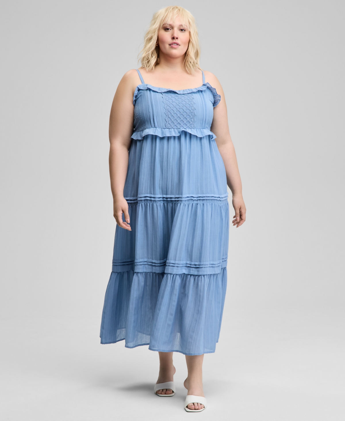 Click here for And Now This Trendy Plus Size Ruffle-Trim Maxi Dre... prices