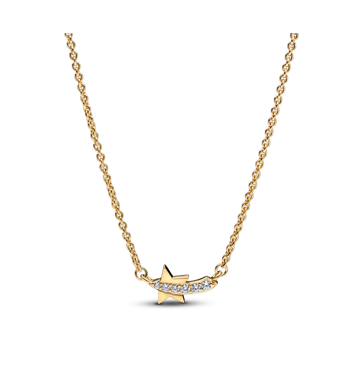 Click here for Pandora Gold-Plated Shooting Star Pave Collier Pen... prices