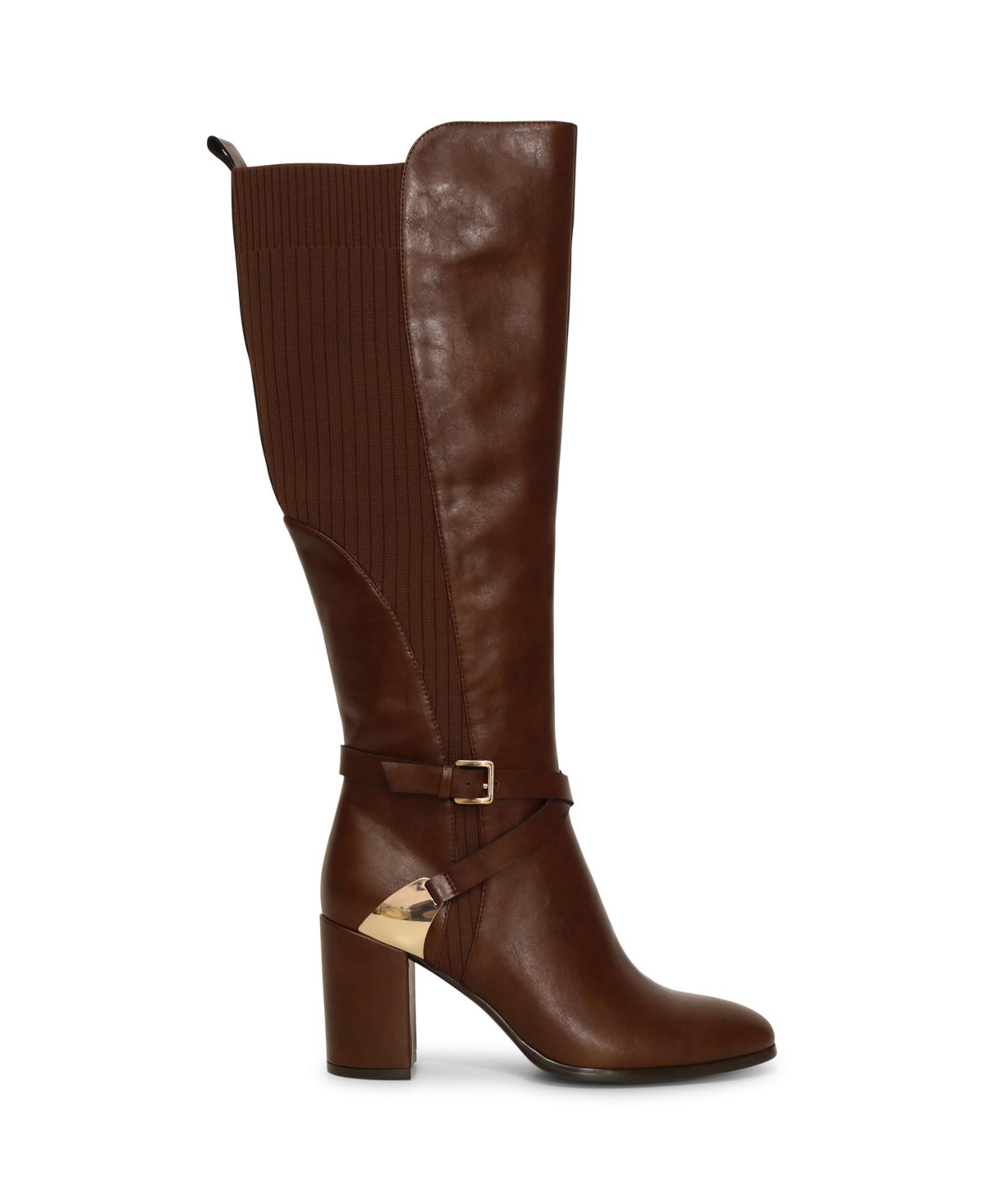 Click here for Belle & Bloom Breton Knee High Boot - Brown prices