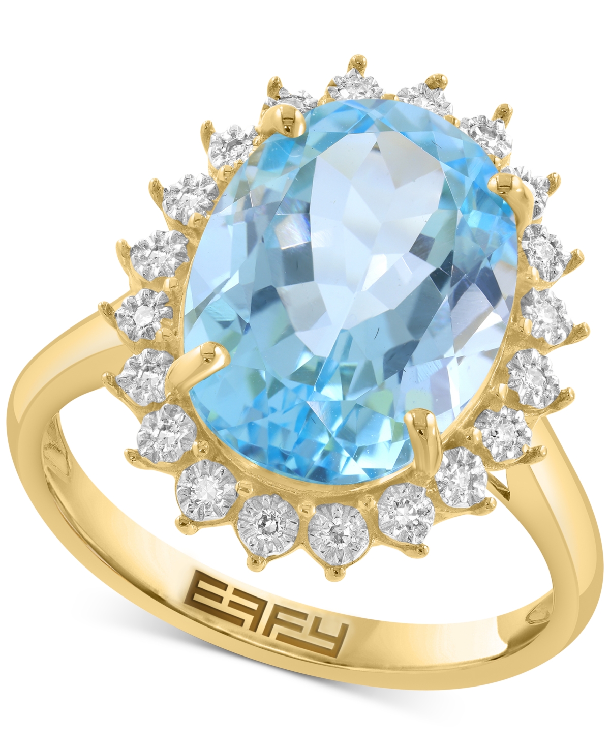 Click here for Effy Collection Diamond (1/10 ct. t.w.) & Sky Blue... prices