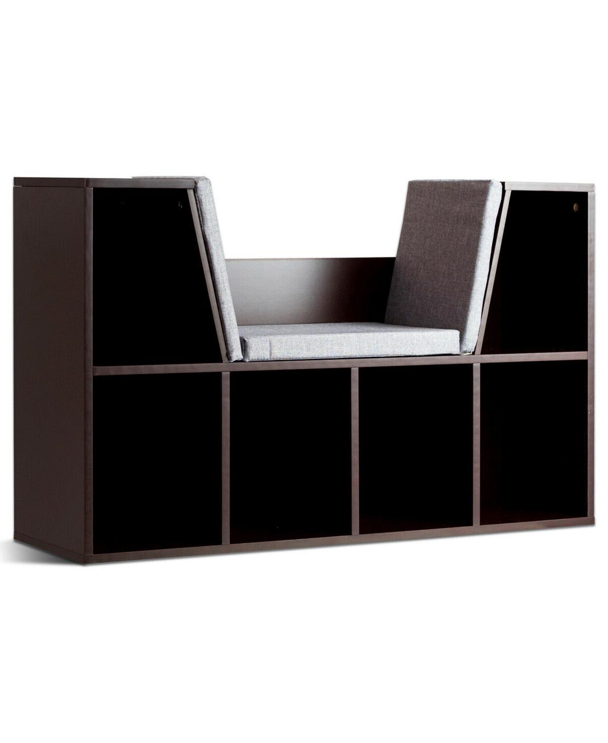 Click here for 6-Cubby Kid Storage Bookcase Cushioned Reading Noo... prices