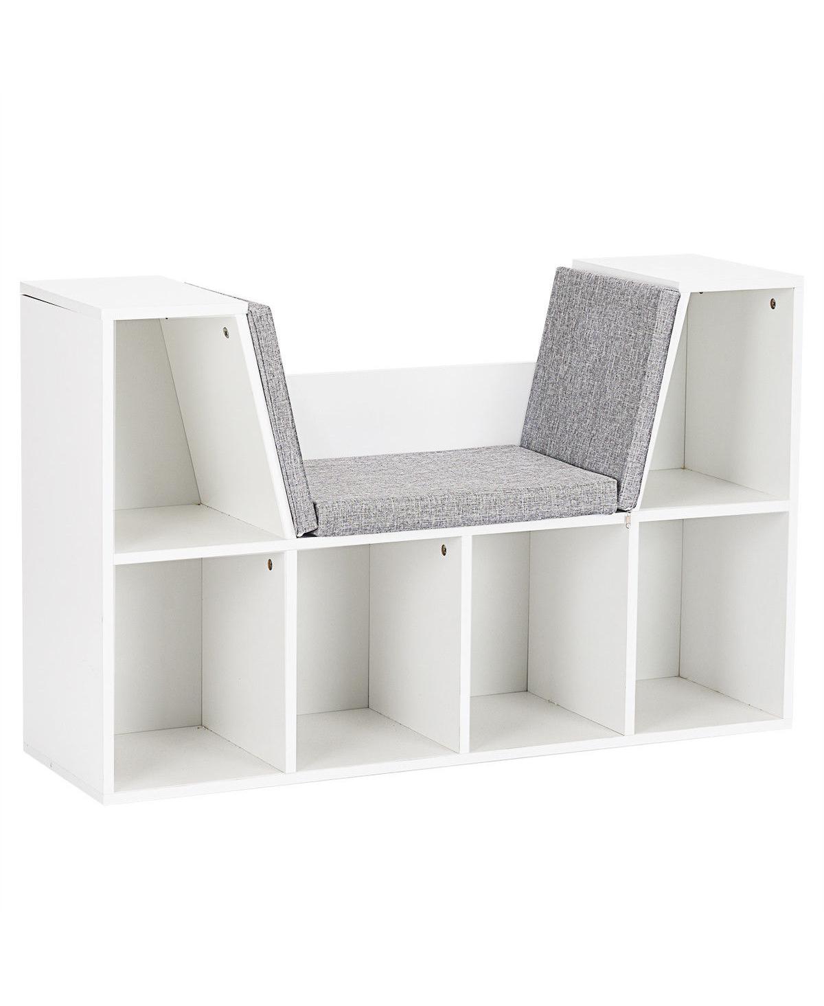 Click here for 6-Cubby Kid Storage Bookcase Cushioned Reading Noo... prices