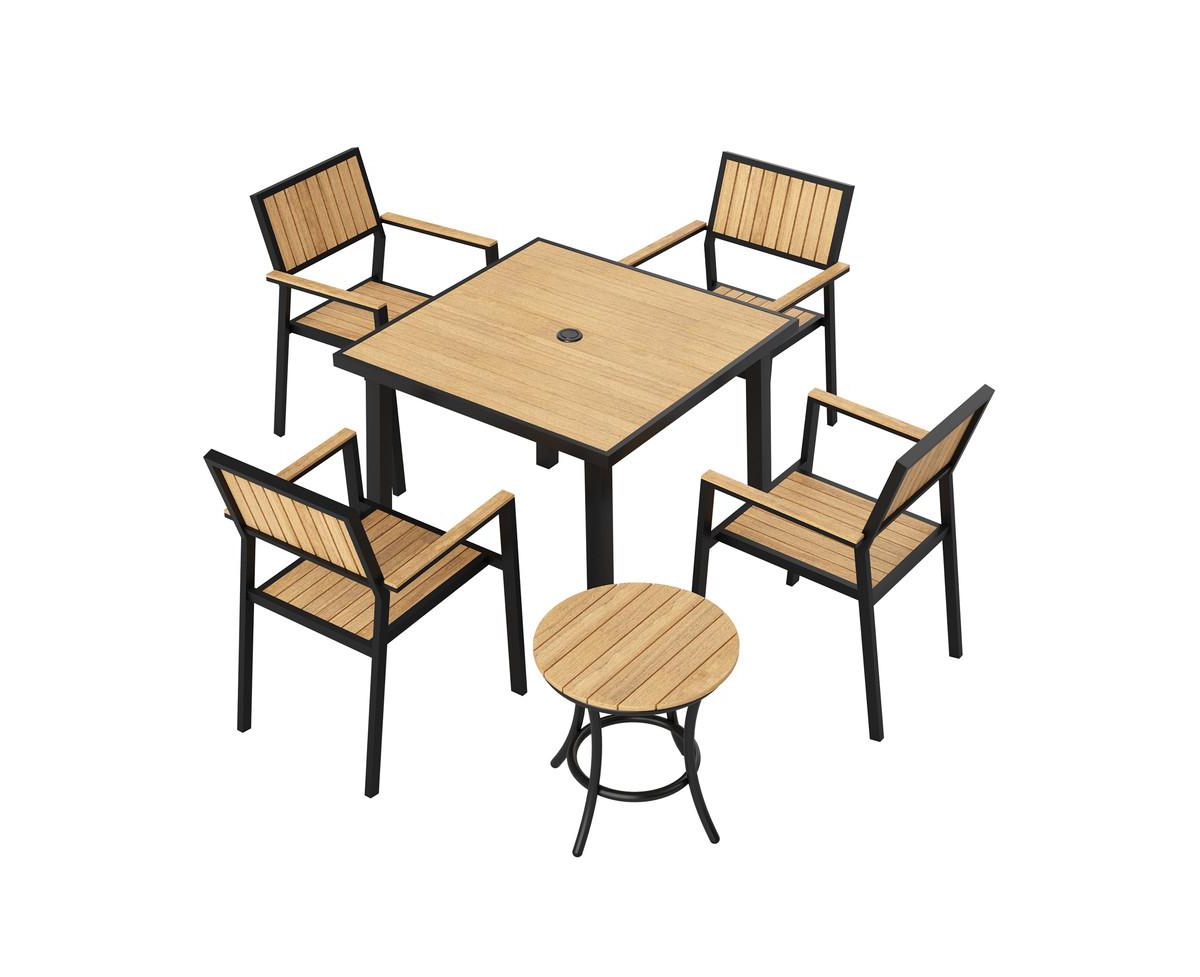 Click here for 6-Piece Aluminum Outdoor Patio Dining Set with Squ... prices