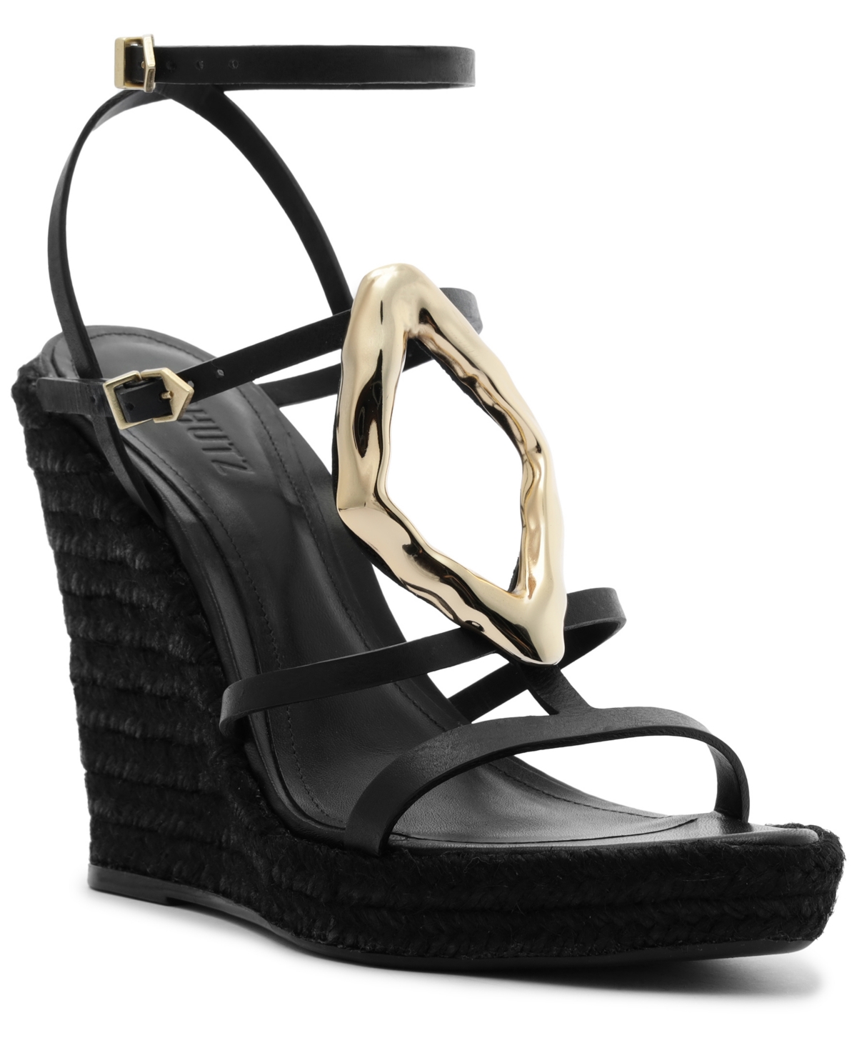 Click here for Schutz Womens Amarilis Wedge Heel Sandals - Black prices