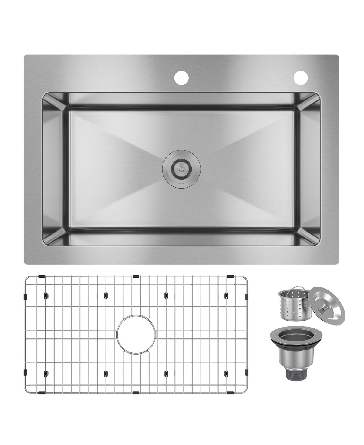 Click here for 33-Inch Stainless Steel Sink On The Counter Instal... prices