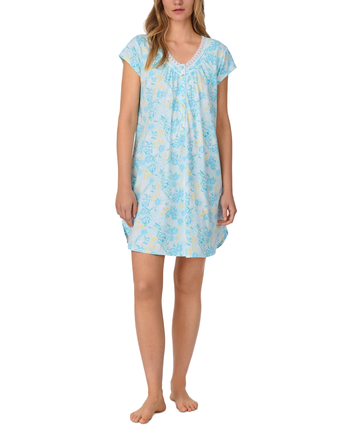 Click here for Eileen West Womens Short-Sleeve Floral Sleepshirt... prices