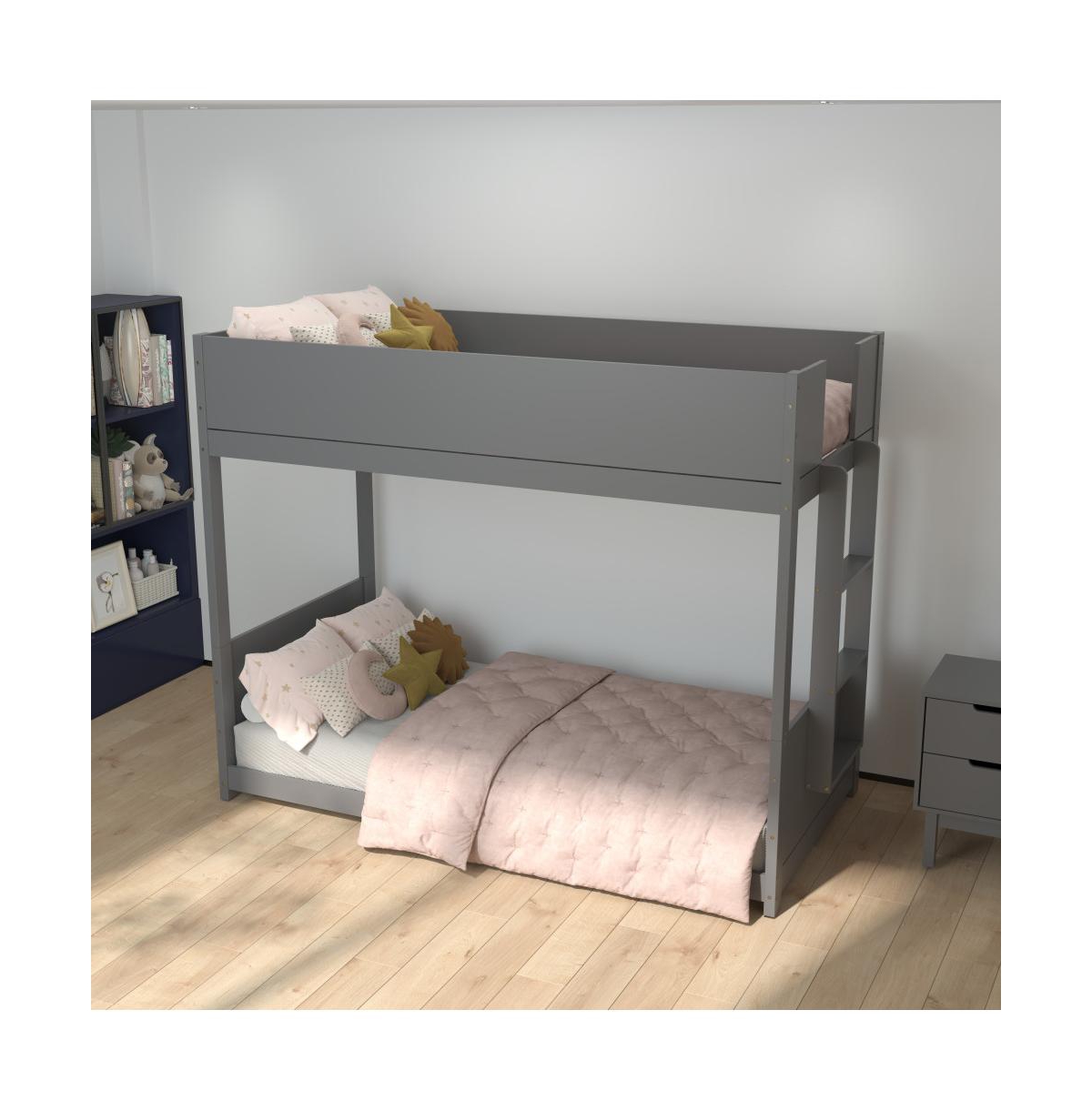 Click here for Samuel Kids Bunk Bed With Convertible  Solid Wood... prices