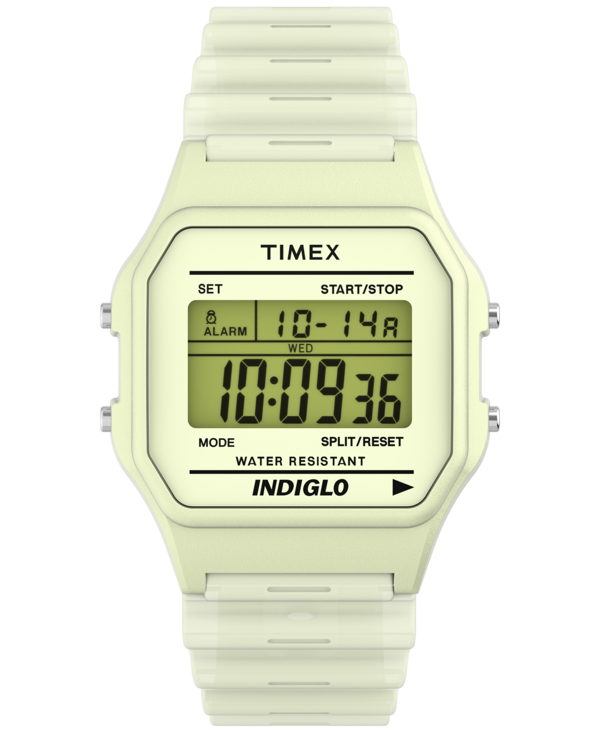 Click here for Timex Unisex Digital Yellow Resin Strap Watch  34m... prices