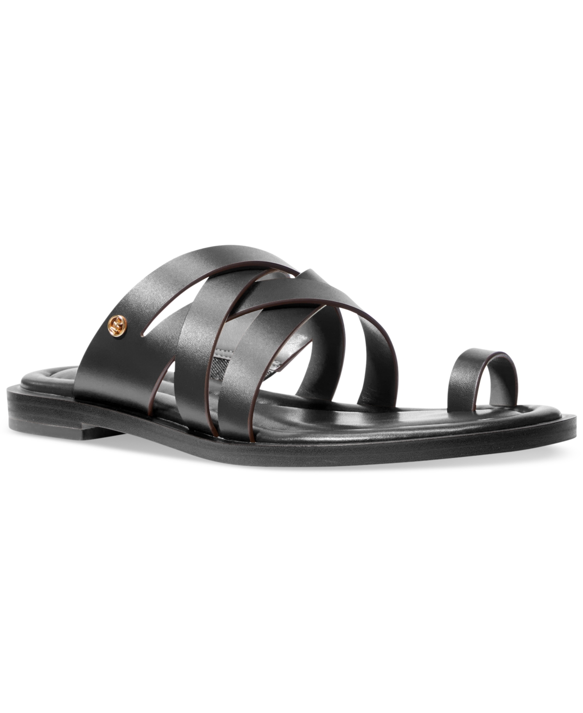Michael Michael Kors Womens Nora Toe Ring Sandals - Black