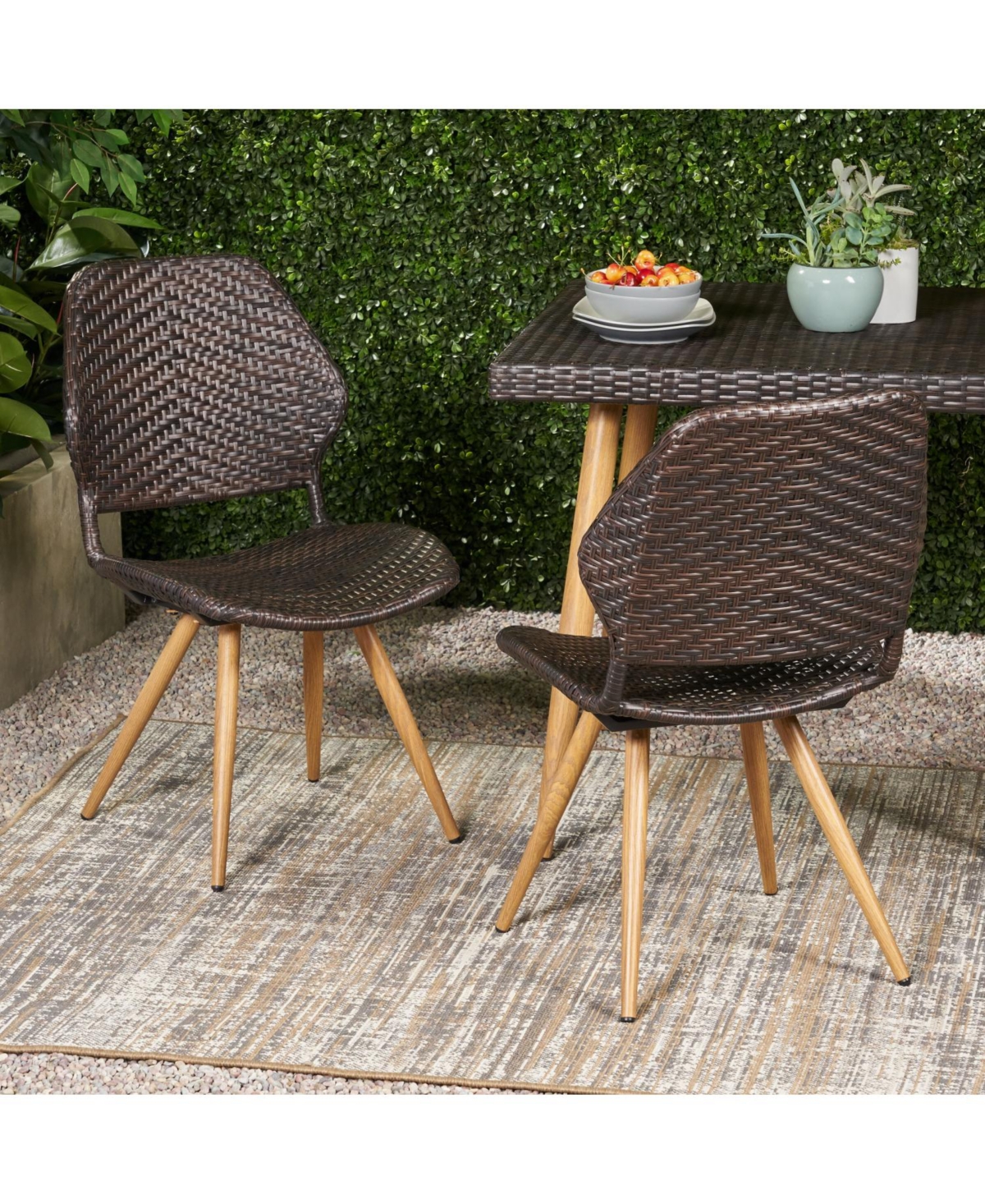 Click here for Streamdale Wicker Patio Dining Chairs - Stylish &... prices