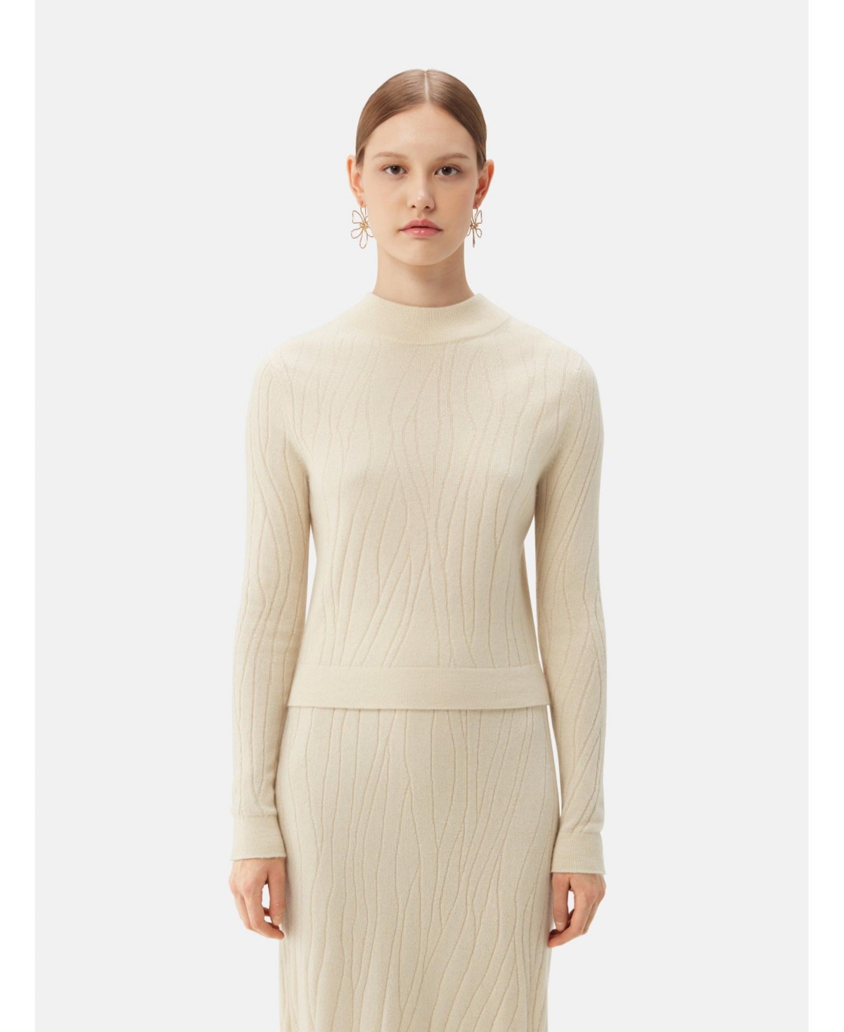 Click here for Gobi Cashmere Womens Cropped High Neck Cashmere Sw... prices