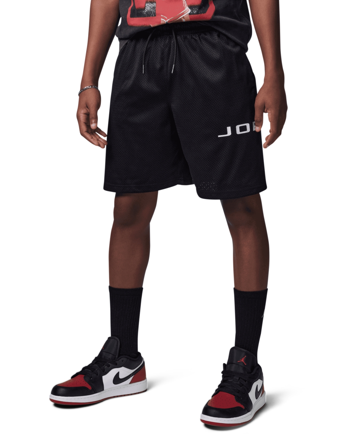 Click here for Jordan Big Boys Mj Baseline Mesh Shorts - Black prices