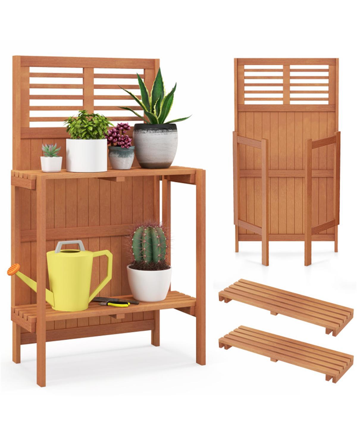 Click here for Foldable Outdoor Garden Potted Plant Platform for... prices